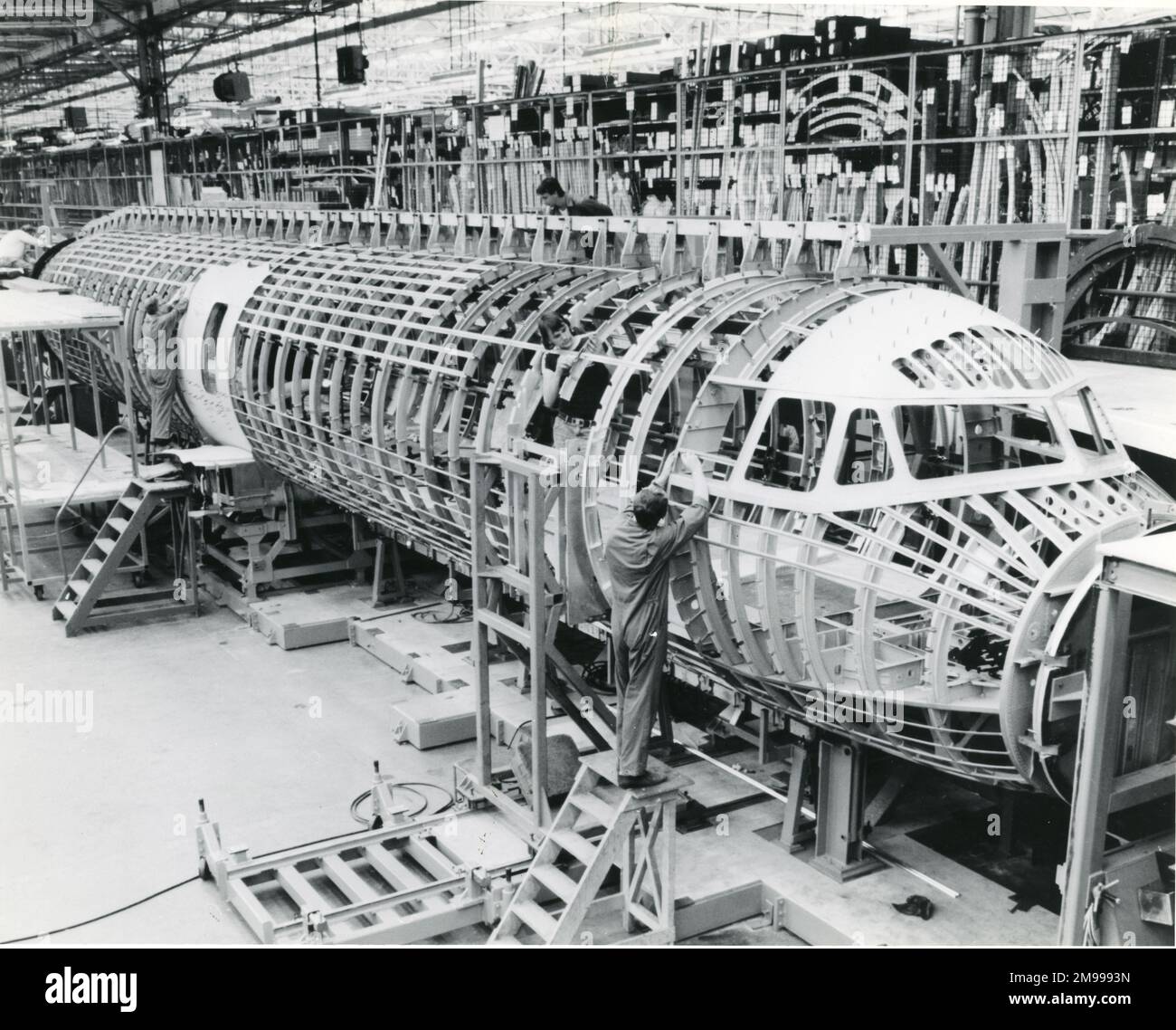 The first British Aerospace ATP under construction at Woodford Stock ...