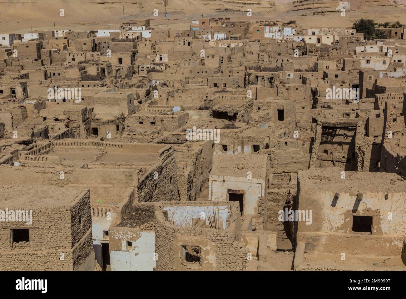 Aerial view of Al Qasr village in Dakhla oasis, Egypt Stock Photo - Alamy