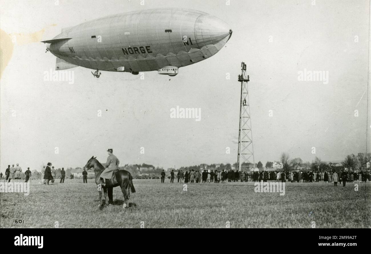 Airship Norge, the first N-Class semi-rigid airship to be designed by ...