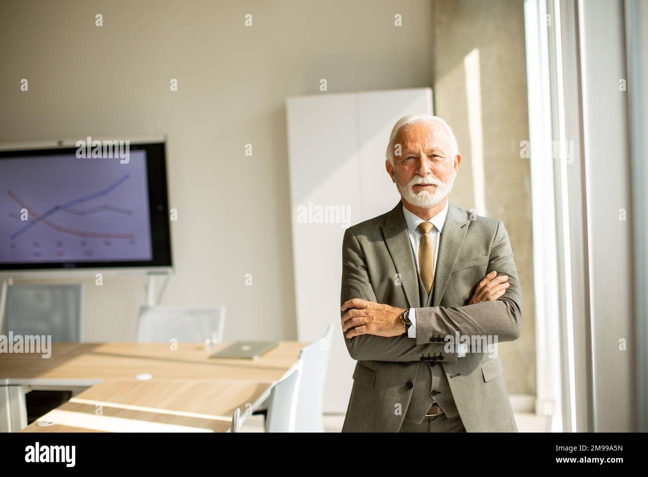 Senior business man team hi-res stock photography and images - Alamy