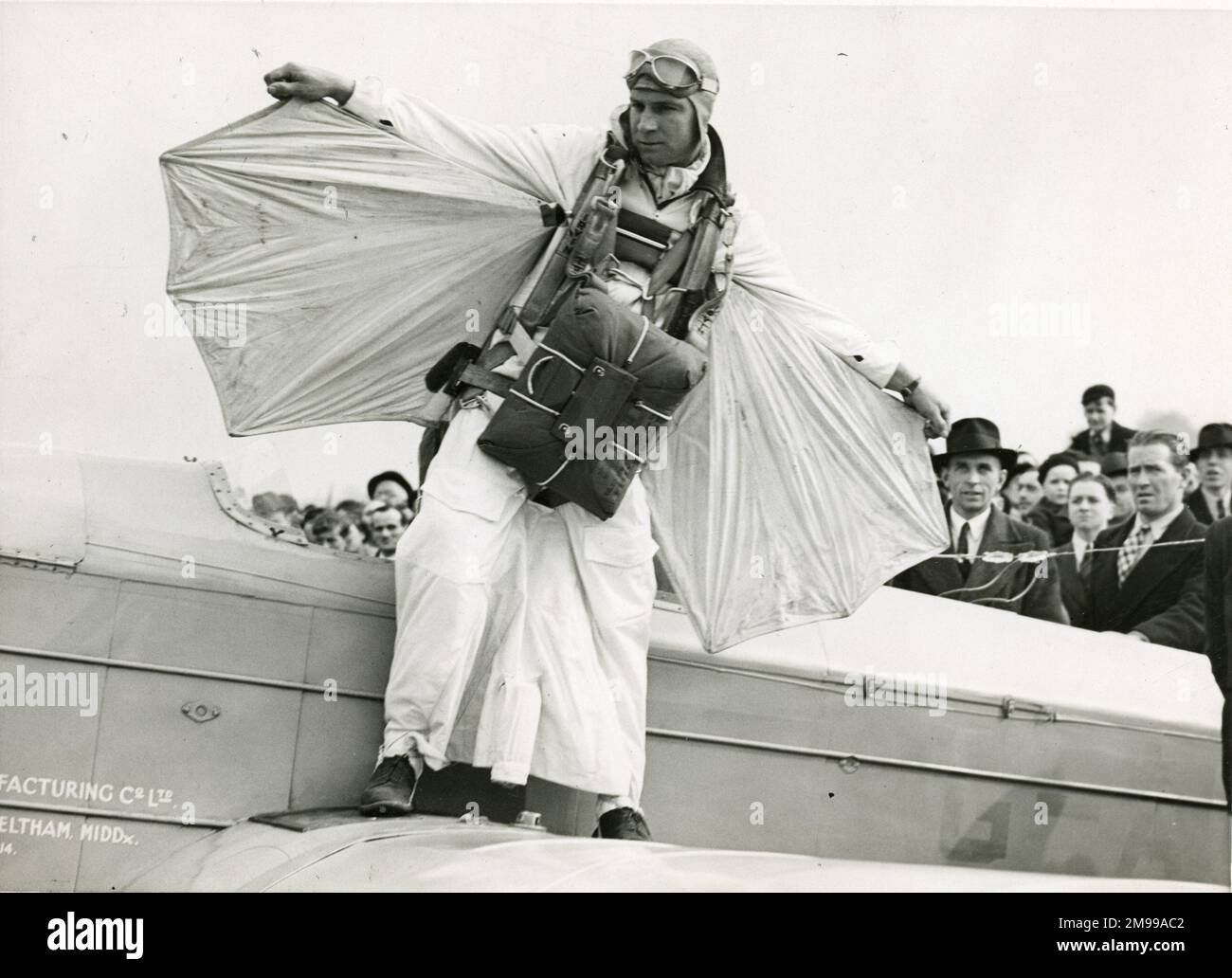 ?Birdman? Clem Sohn, 1910-1937, at Hanworth early in May 1936 Stock ...