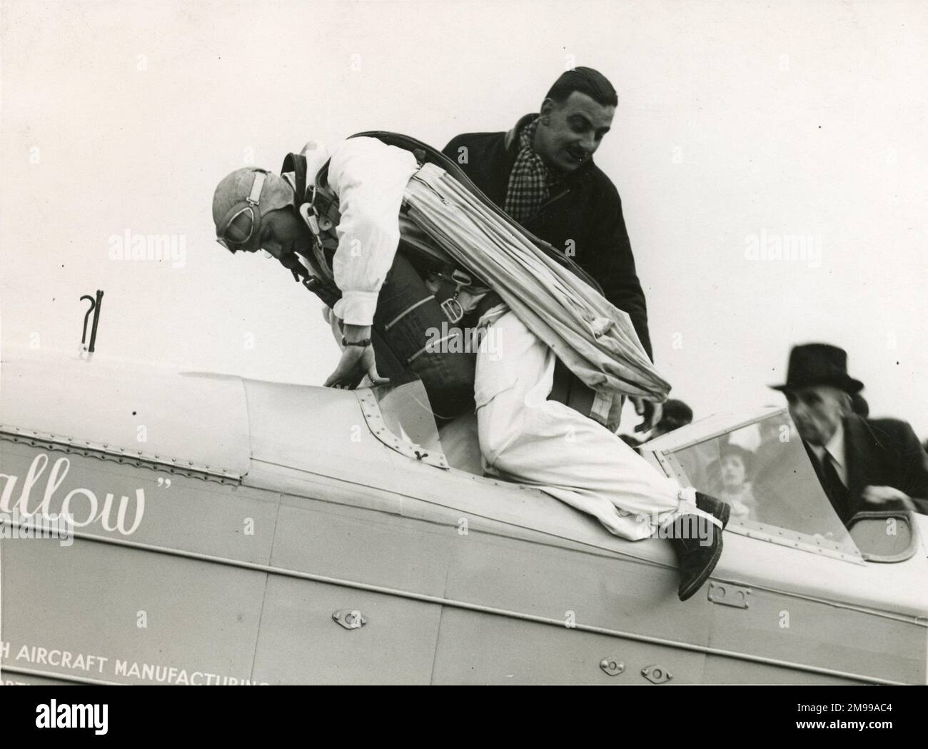 ?Birdman? Clem Sohn, 1910-1937, at Hanworth early in May 1936 Stock ...