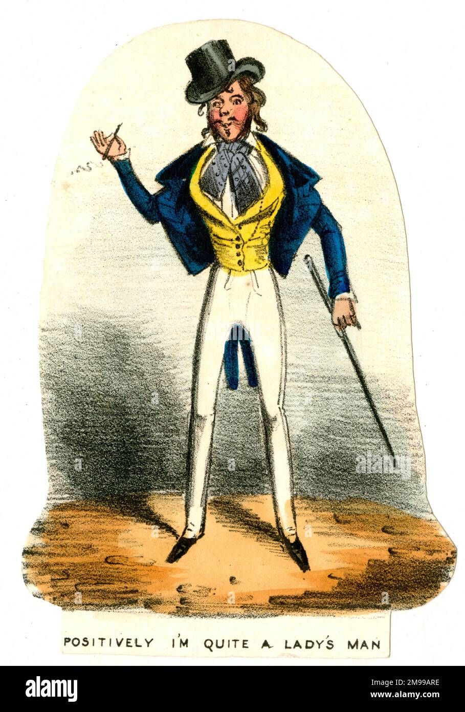 Cartoon, Positively I'm Quite a Lady's Man Stock Photo - Alamy