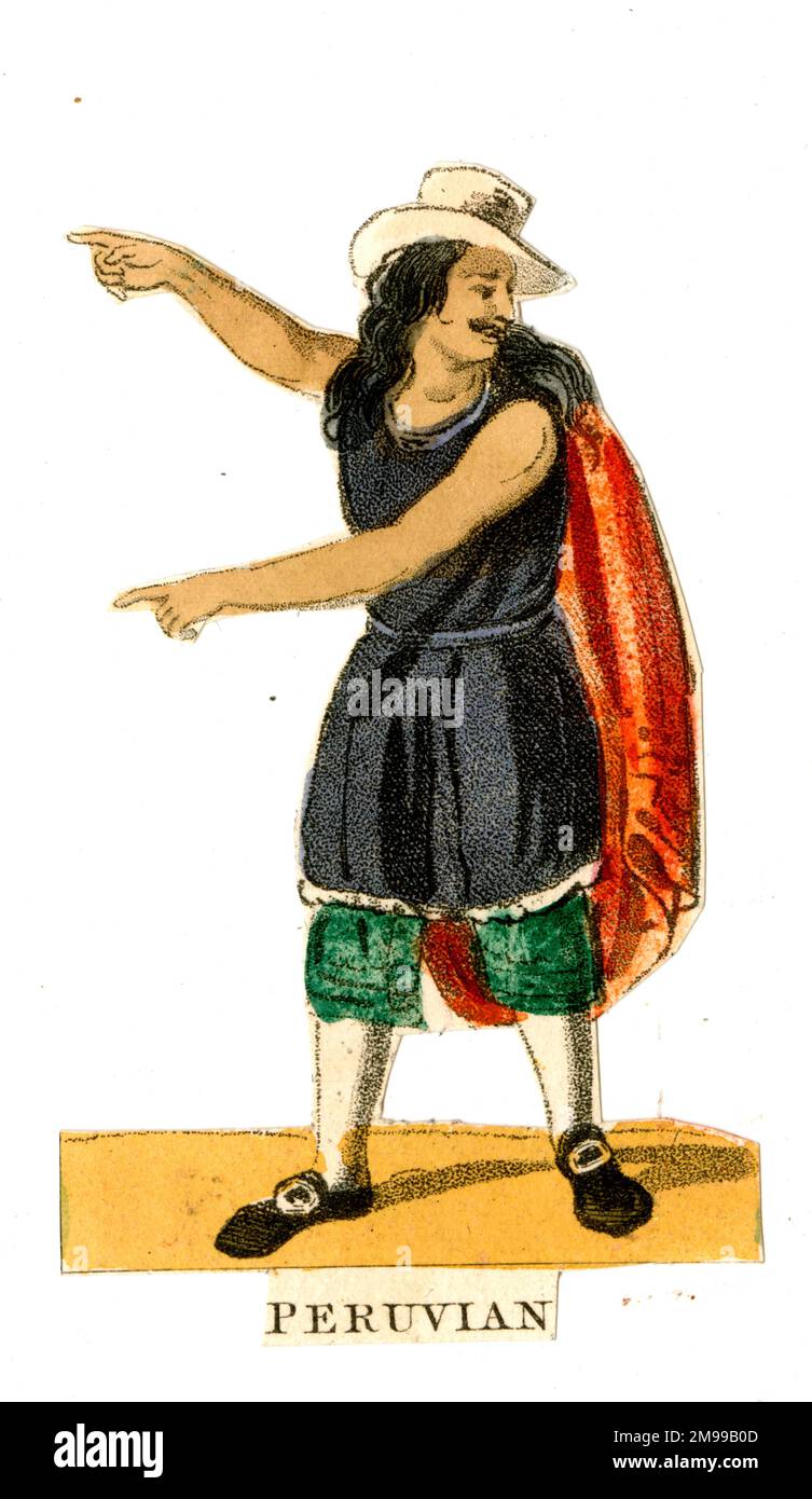 Scrap, Peoples of the World - Peruvian Man Stock Photo - Alamy