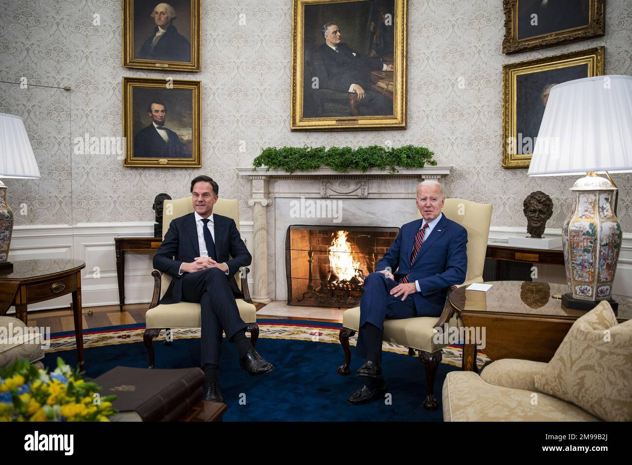 Washington, United States. 17th Jan, 2023. US President Joe Biden meets ...