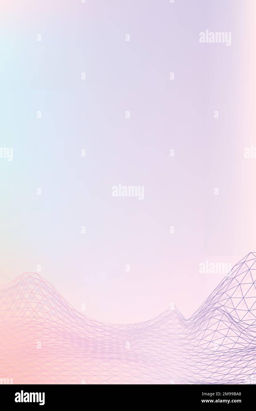 Neon purple wireframe wave Stock Vector Images - Alamy