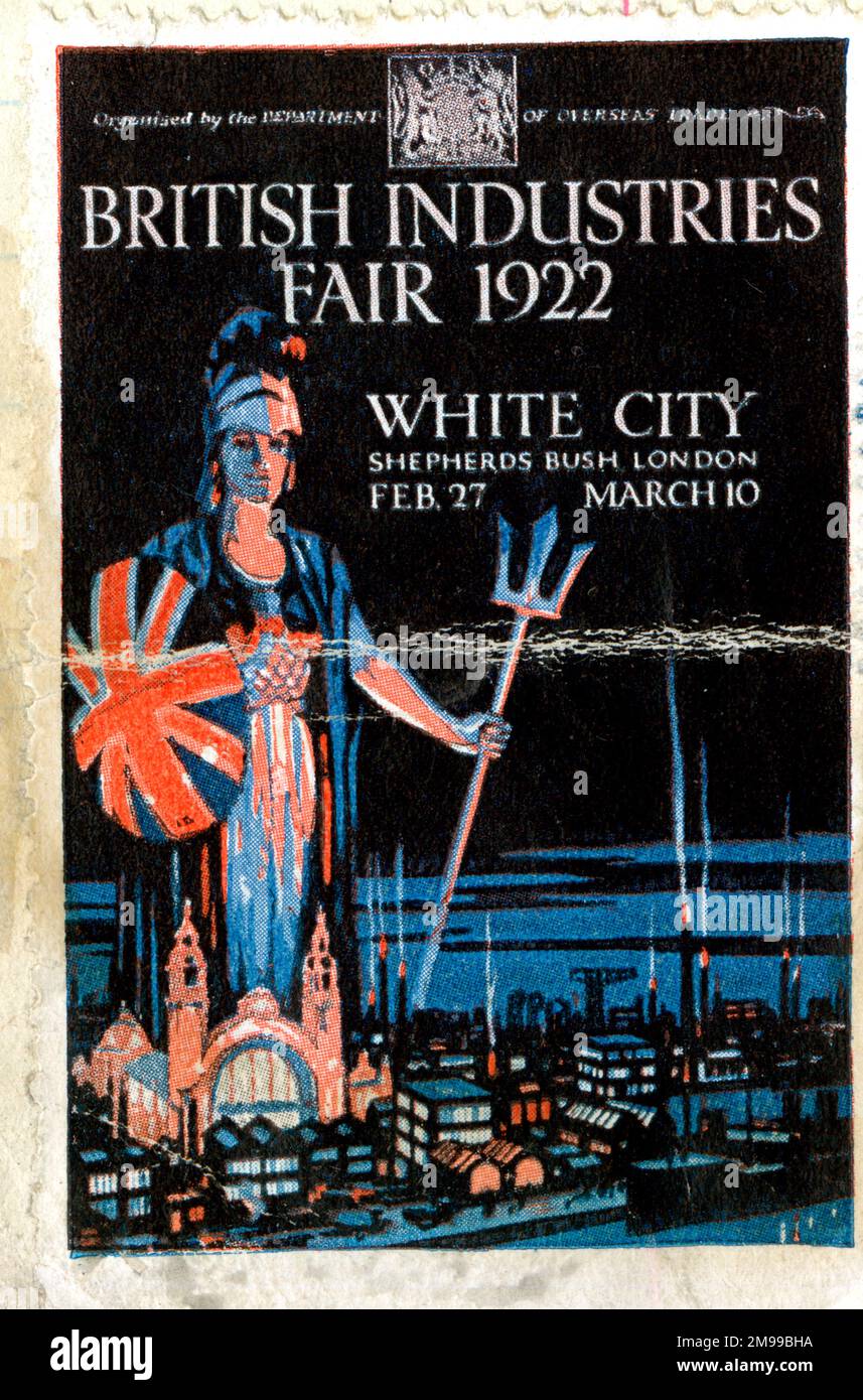 Cinderella stamp, British Industries Fair, White City, London, 27 ...