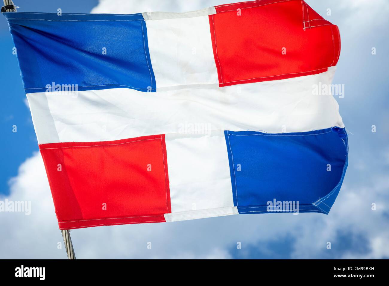 Caribbean waving national flag hi-res stock photography and images - Alamy