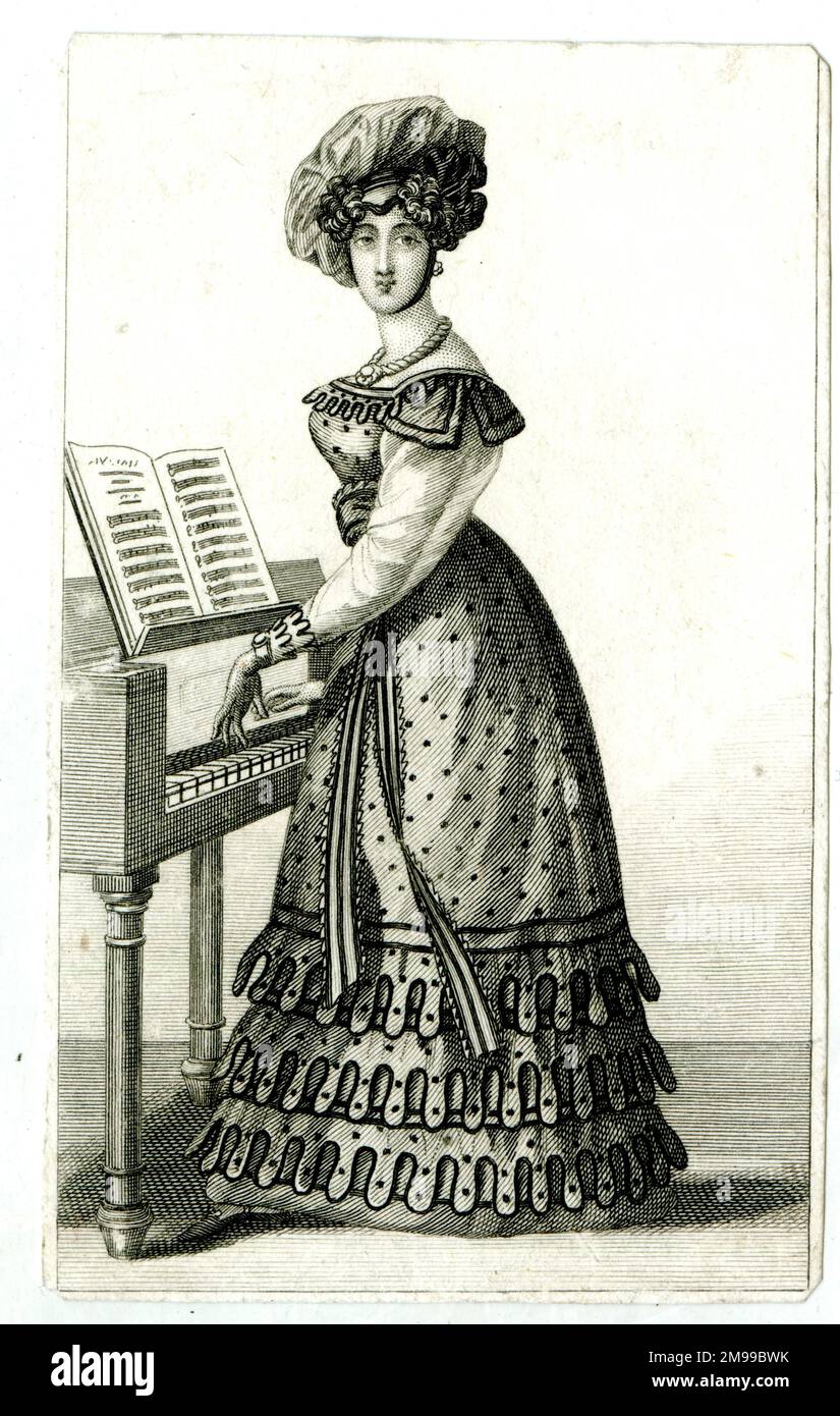 Woman playing harpsichord hi-res stock photography and images - Alamy