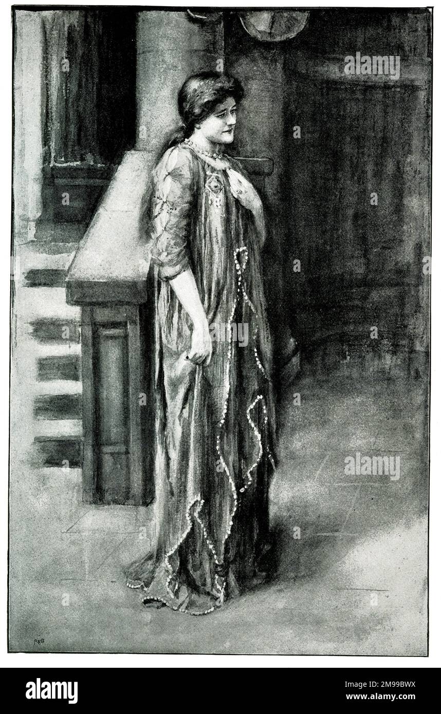 Ellen Terry as Cordelia in Shakespeare's King Lear, directed by Henry ...