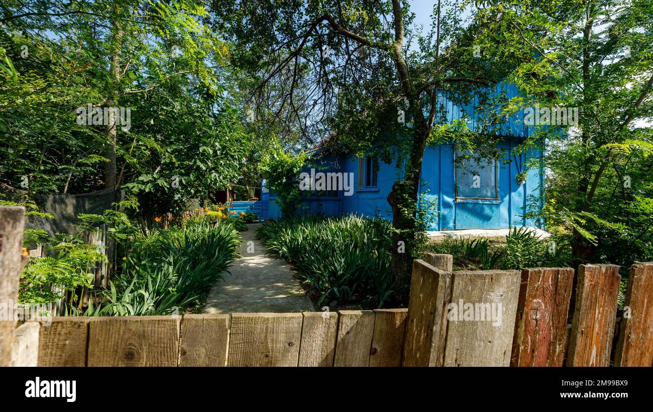 The traditional wooden houses of Mila 23 in the Danube Delta Romania ...