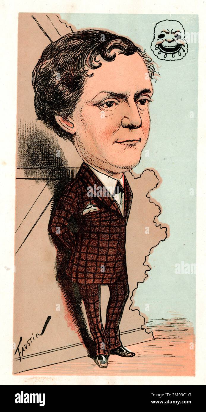 Figaro Cartoon, Cards of the Day - John Sleeper Clarke Stock Photo - Alamy