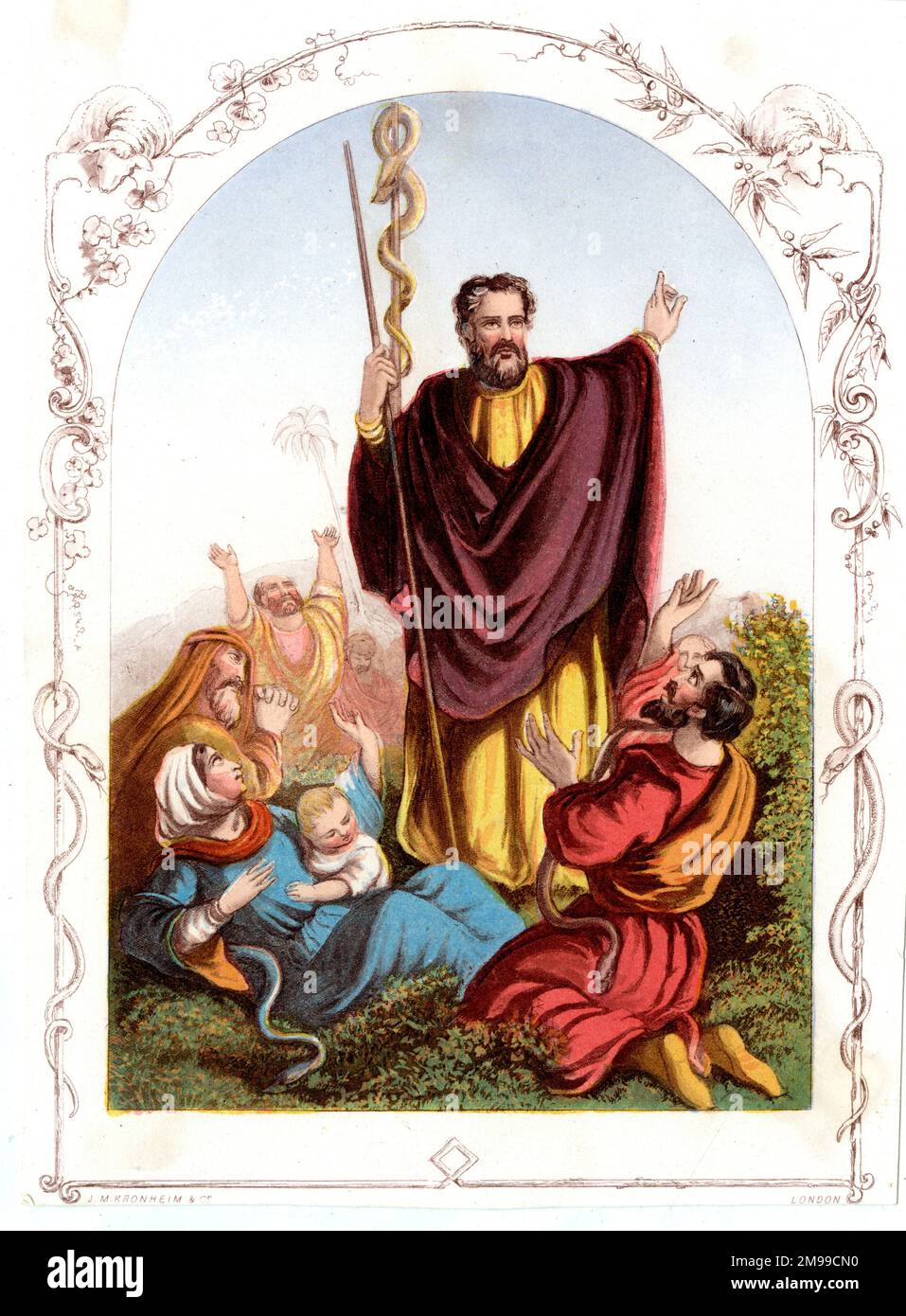 Moses and the snakes Stock Photo - Alamy