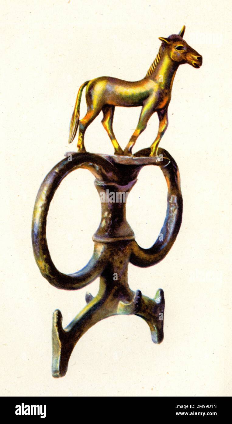 Rein-ring and Mascot from Queen Shub-ad's Chariot, Ur, an ancient ...