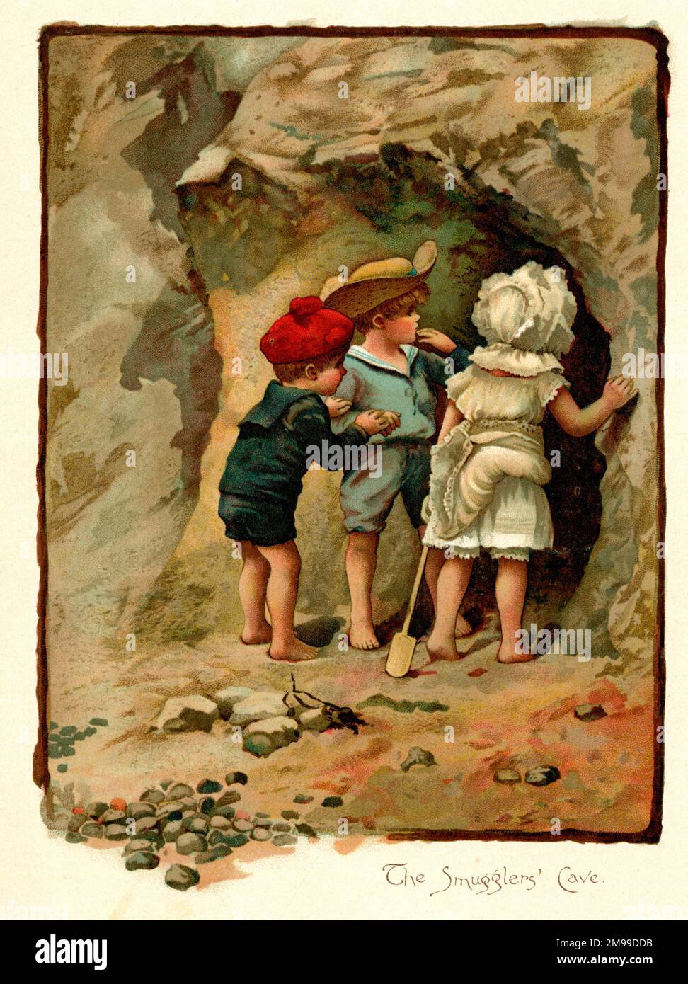Boy exploring cave hi-res stock photography and images - Alamy