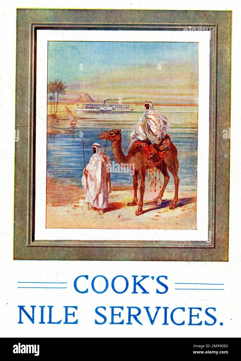 Advertisement, Thomas Cook's Nile Service Stock Photo - Alamy