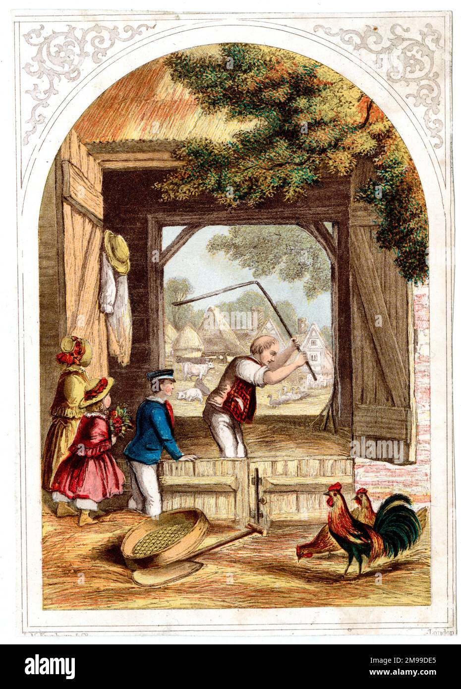 Children work farm work Cut Out Stock Images & Pictures - Alamy