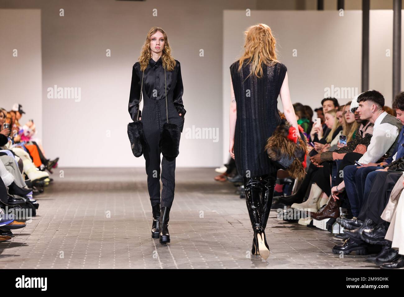 Berlin, Germany. 17th Jan, 2023. A model shows off creations by ...