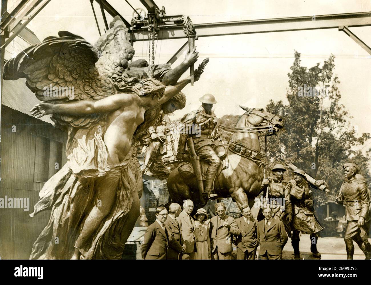 Completion of the sculptures for the National War Memorial, designed by ...