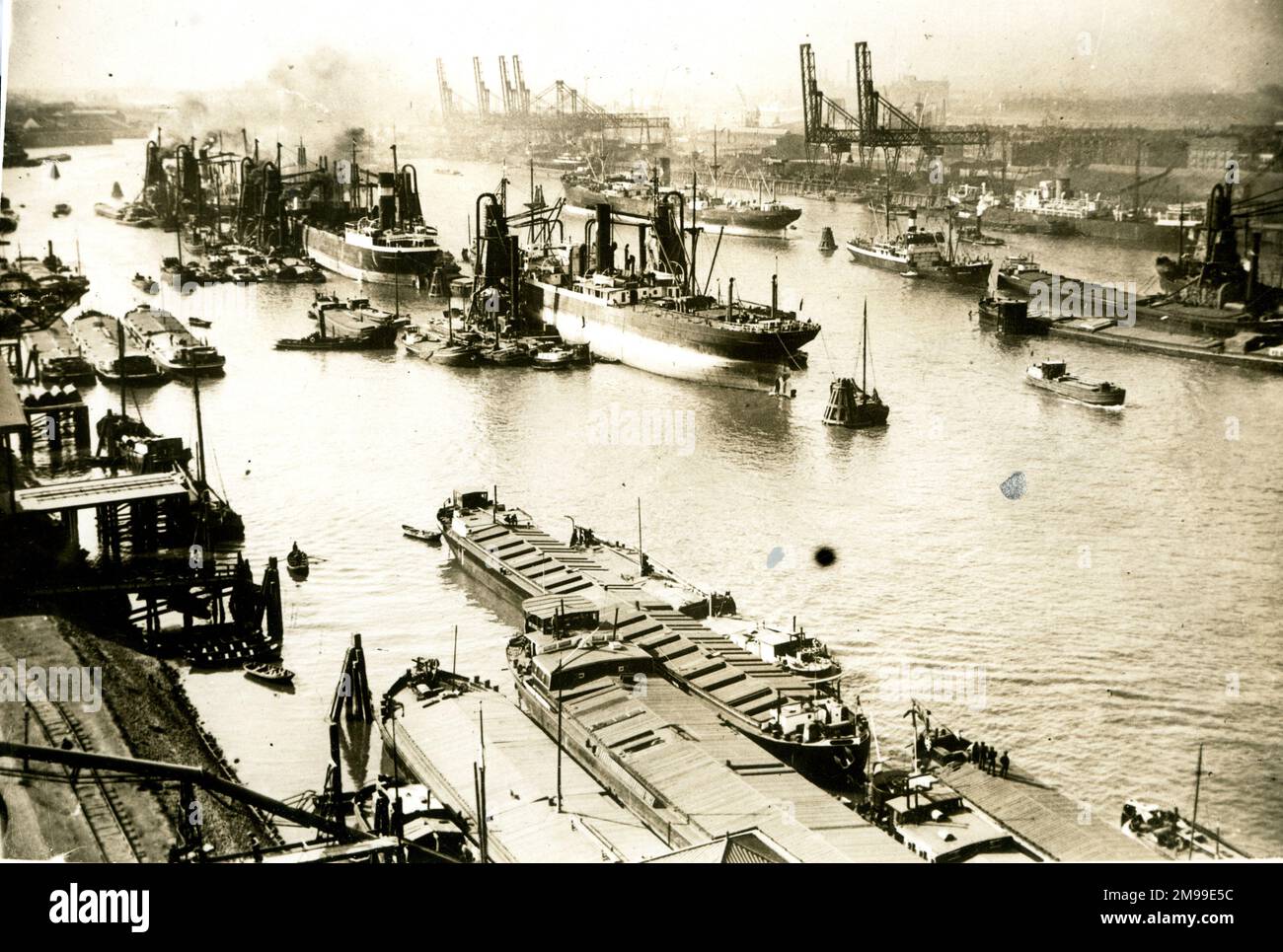 Aerial view of the port of Rotterdam, Netherlands Stock Photo - Alamy