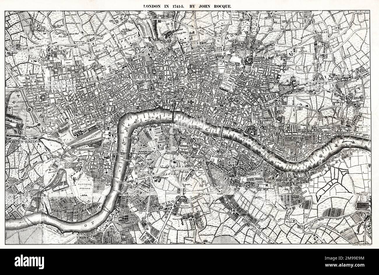 John rocque map london hi-res stock photography and images - Alamy