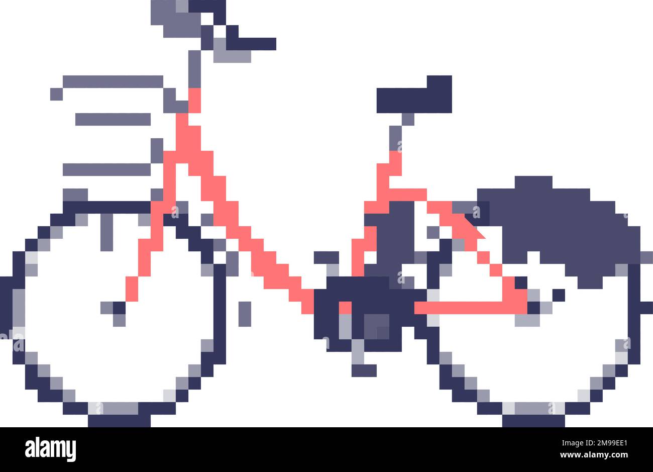 Sideways electric bicycle.E-bike.Vector illustration that is easy to ...