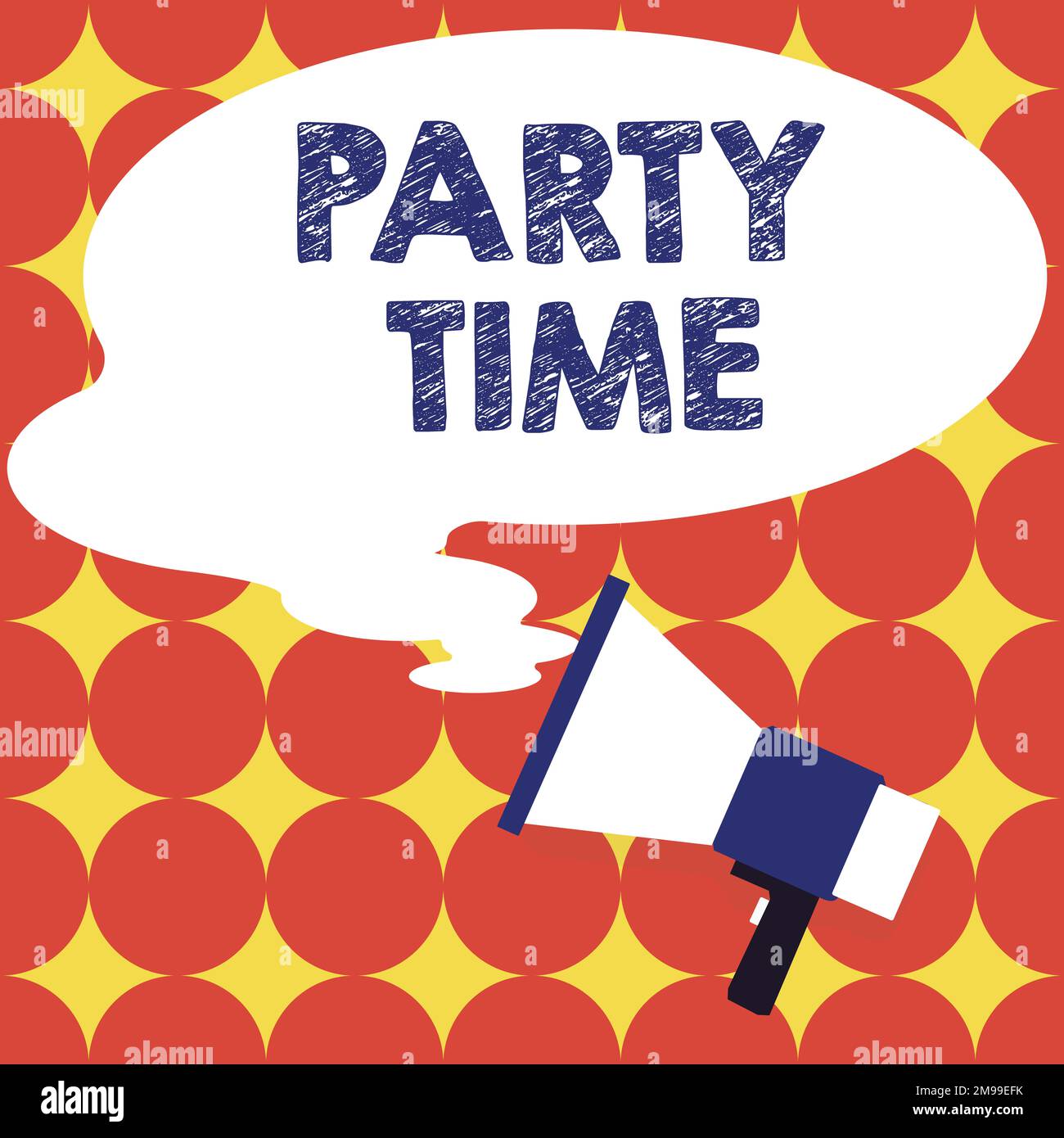 Conceptual display Party Time. Business showcase the right moment to ...
