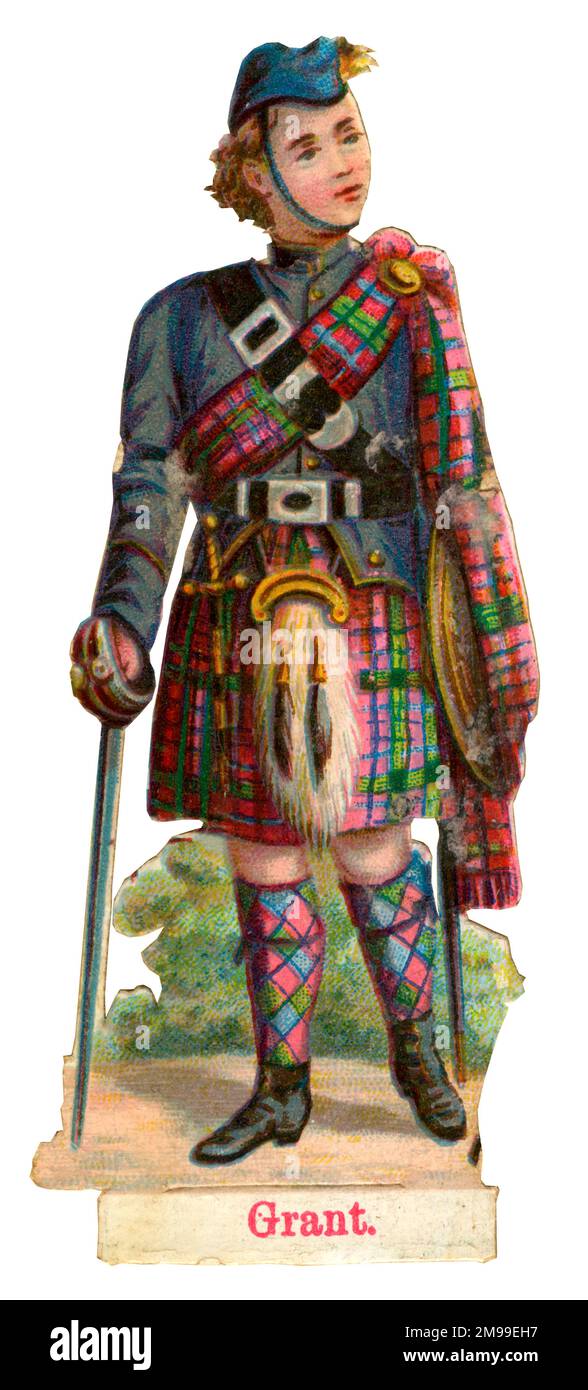 Victorian scrap, Scottish Clans - Grant Stock Photo - Alamy