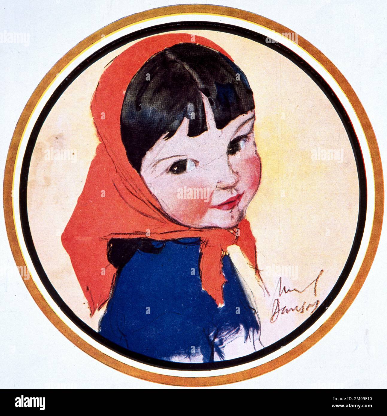 Gipsy-Face by Muriel Dawson Stock Photo - Alamy