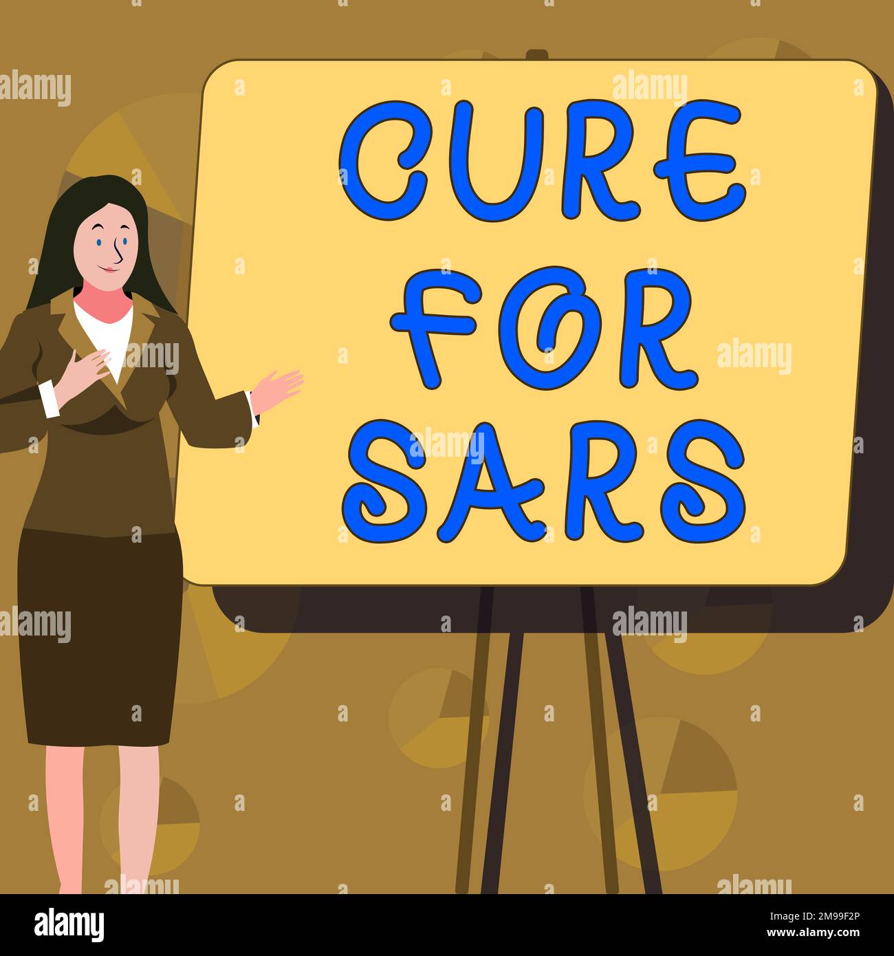 Text caption presenting Cure For Sars. Internet Concept Medical ...