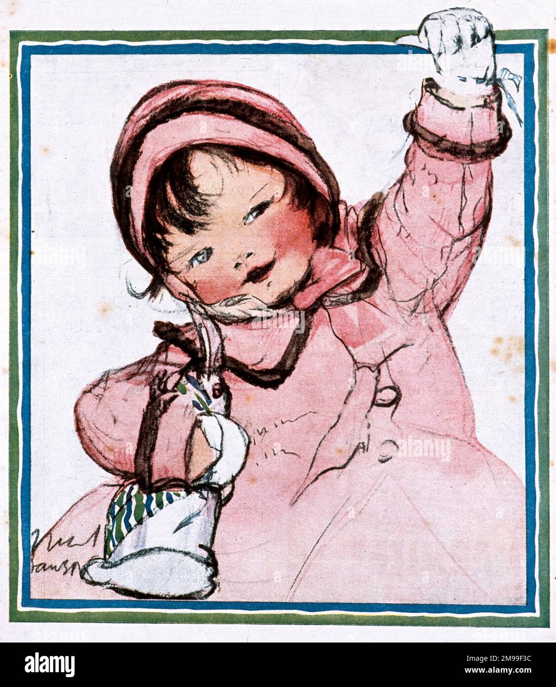 Hello Daddy by Muriel Dawson Stock Photo - Alamy