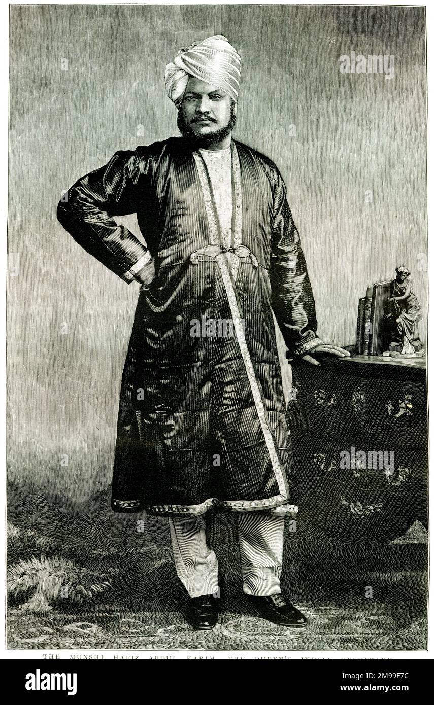 Munshi Abdul Karim, Queen Victoria's Indian Secretary Stock Photo - Alamy