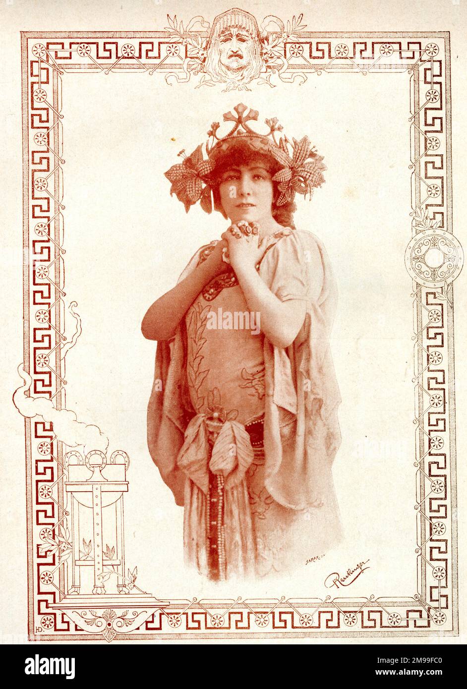 Sarah Bernhardt, French actress Stock Photo - Alamy