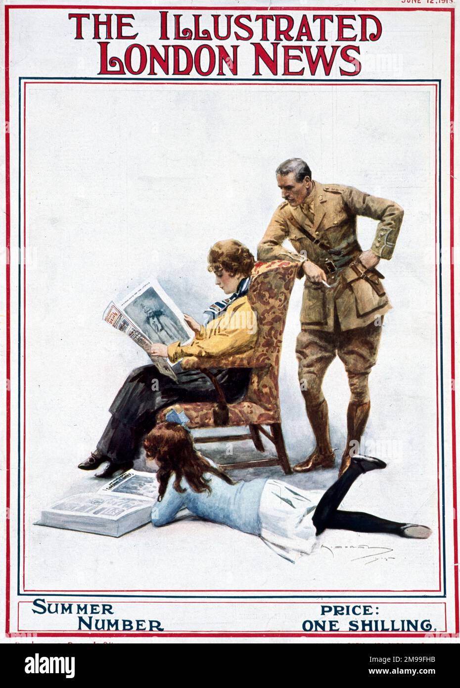 Front cover, The Illustrated London News, Summer Number 1915 Stock ...