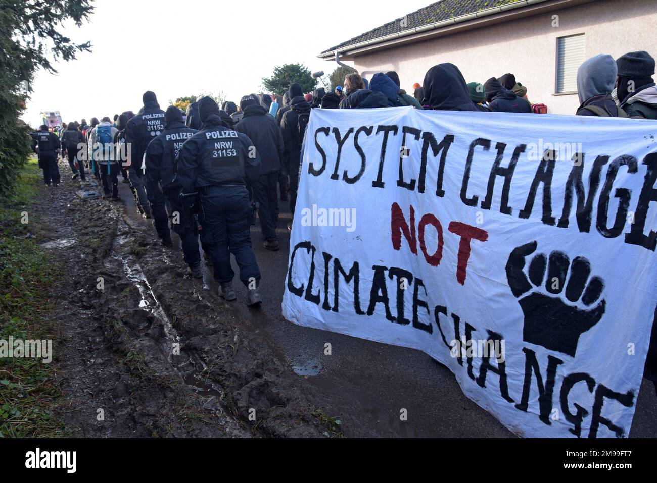 Lutzerath, Germany, 17th January 2023. Protests continued today at the ...