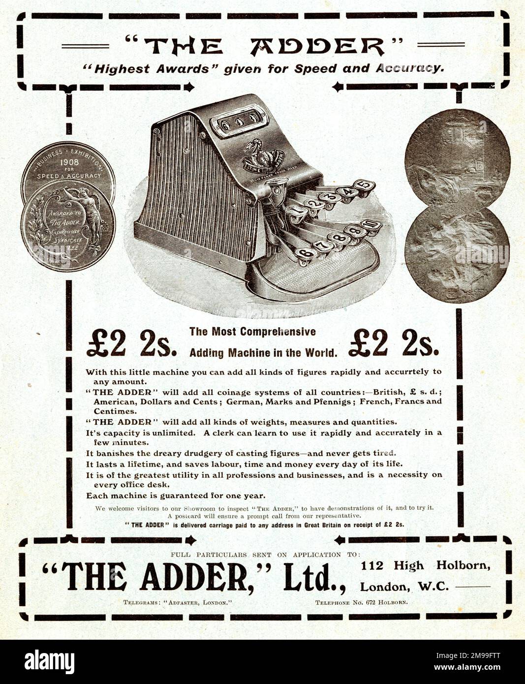 1900s adding machine hi-res stock photography and images - Alamy