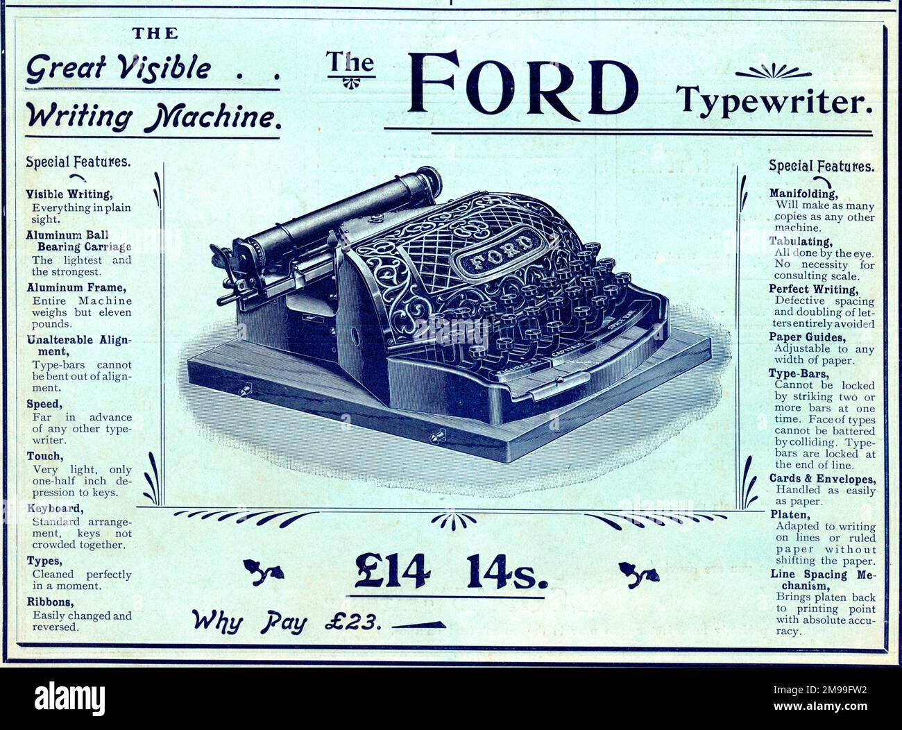 Typewriter 1902 hi-res stock photography and images - Alamy