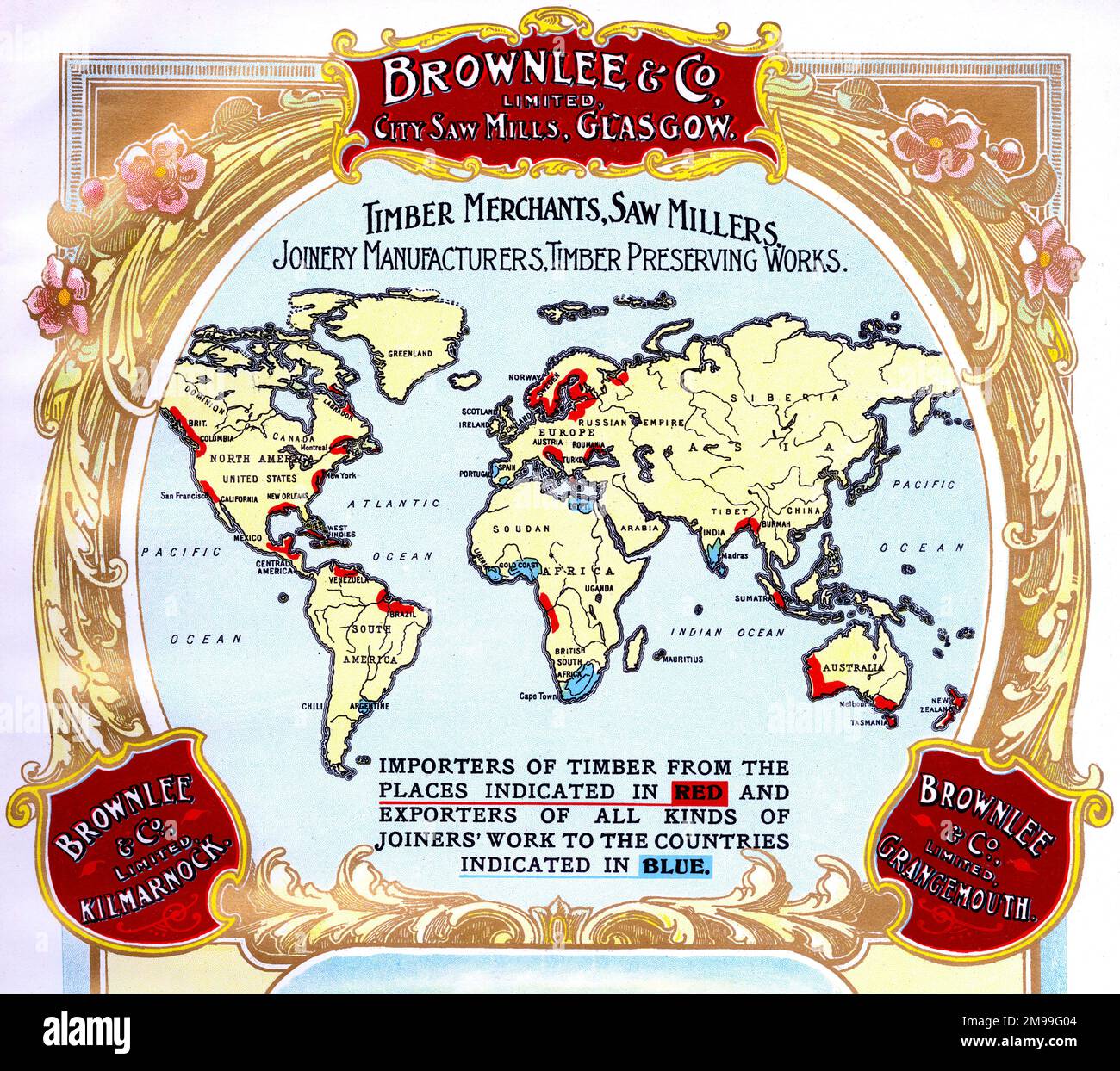 Map of scotland 1900s hi-res stock photography and images - Alamy