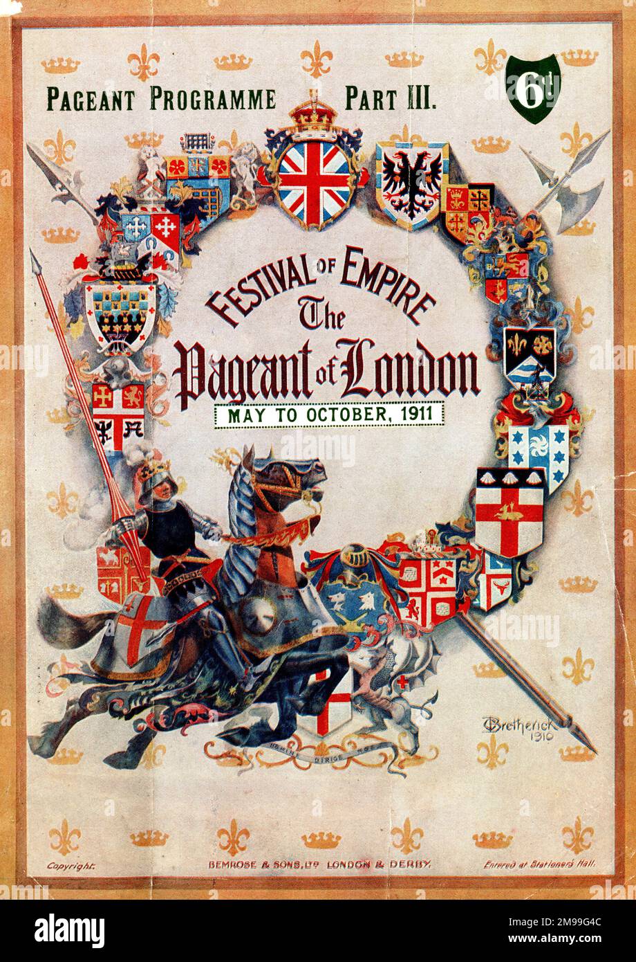 Front cover, Festival of Empire, The Pageant of London, May to October ...
