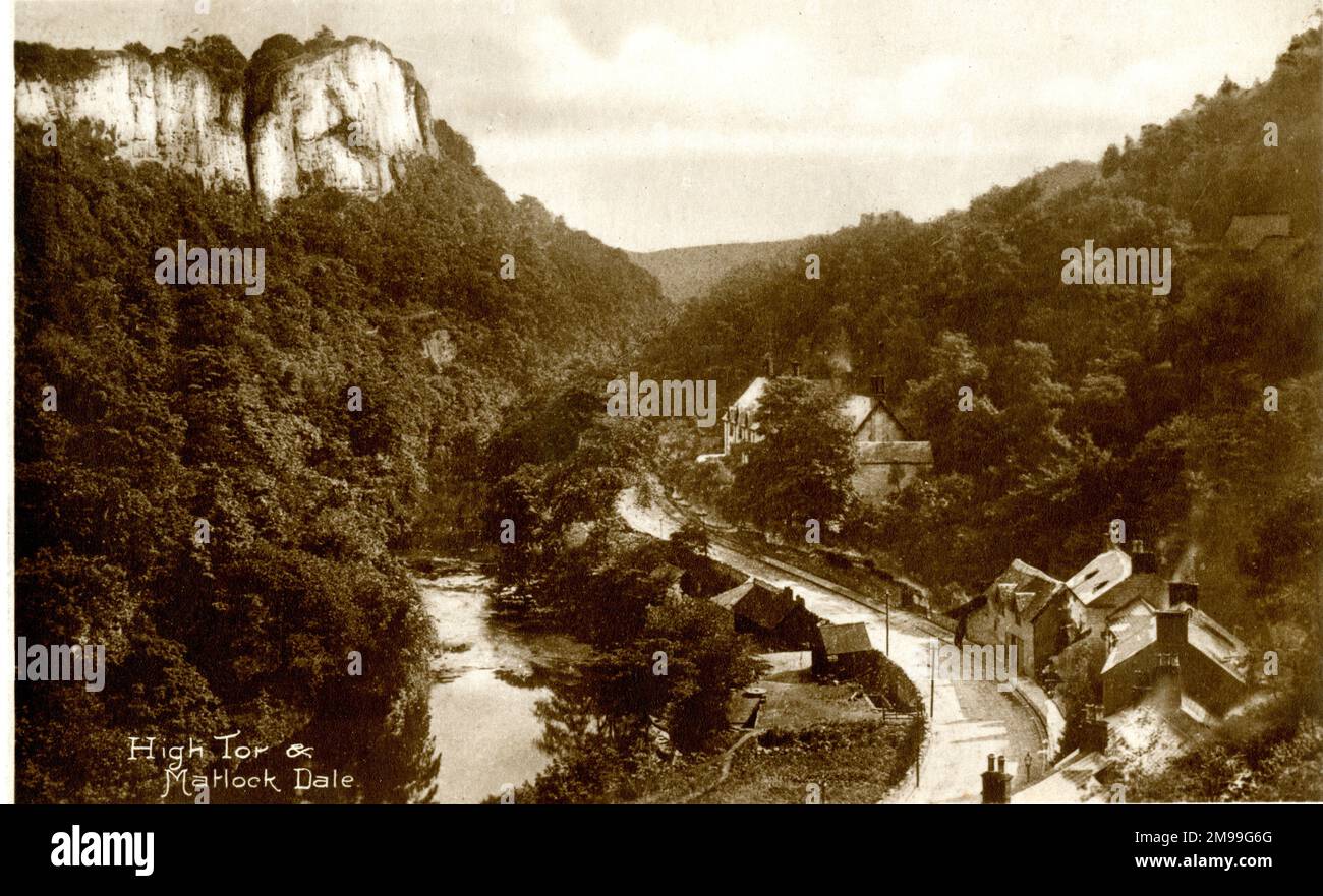 High Tor and Matlock Dale, North Derbyshire Stock Photo - Alamy