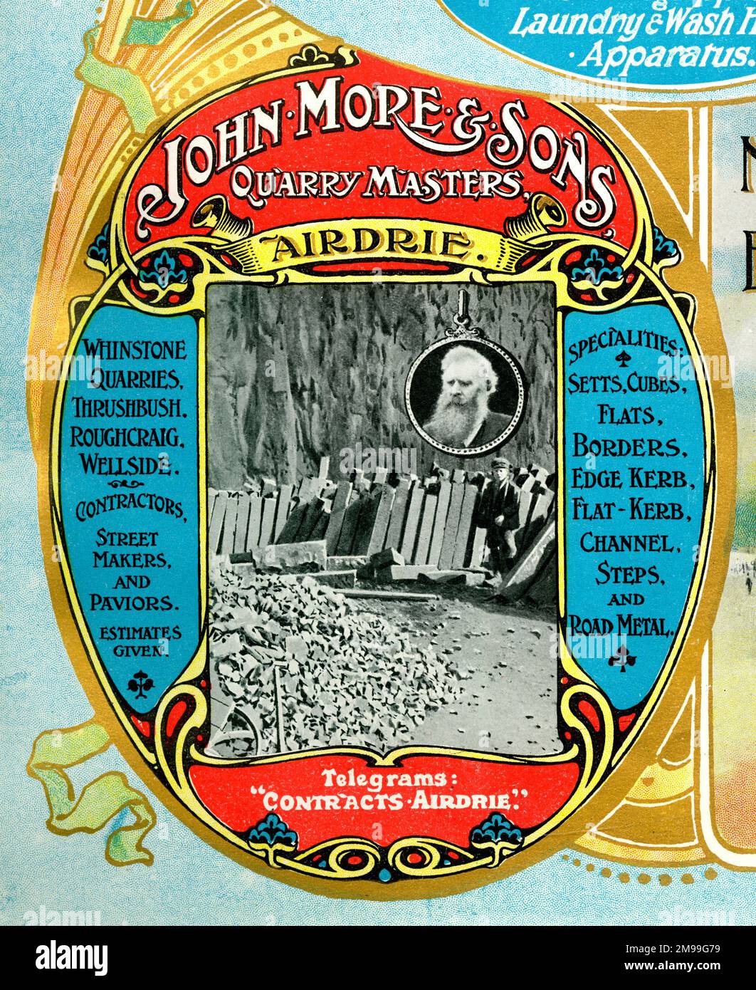 Advert for John More & Sons, Quarry Masters, Airdrie, Scotland Stock ...