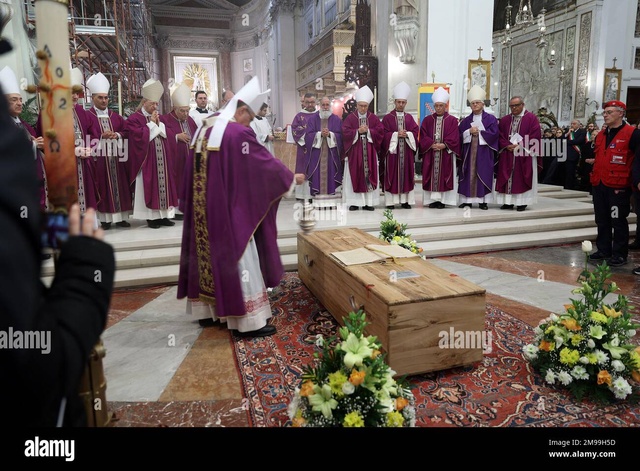 Palermo, Italy. 17th Jan, 2023. in the photo the bishop of Palermo ...