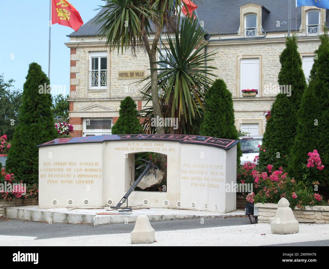 Unveiled in 1999 this Memorial to the 1,2,3,4,5, & 6th US Rangers in ...
