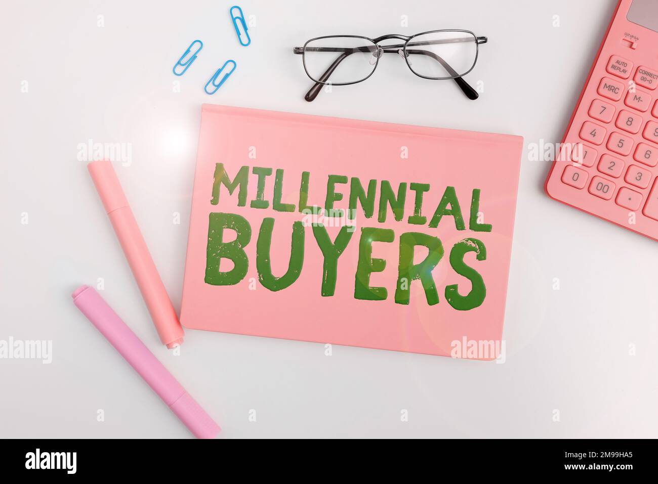 Sign displaying Millennial Buyers. Business showcase Type of consumers ...