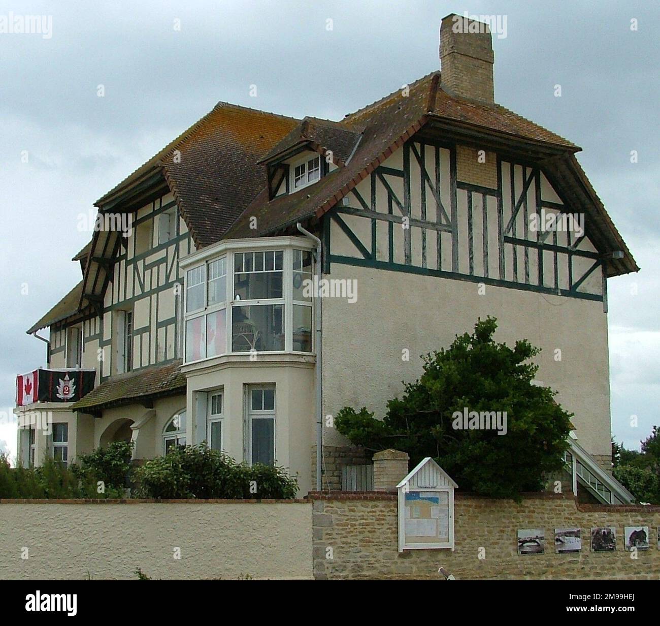 This building on Juno beach is clearly seen in the pictures of Canadian ...