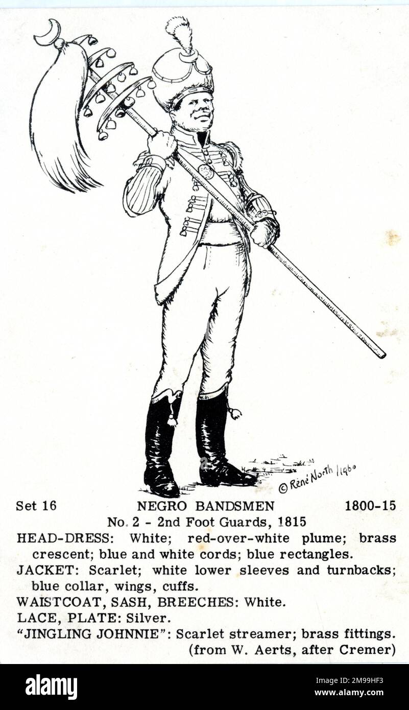 Army Black Bandsman, 2nd Foot Guards Stock Photo - Alamy