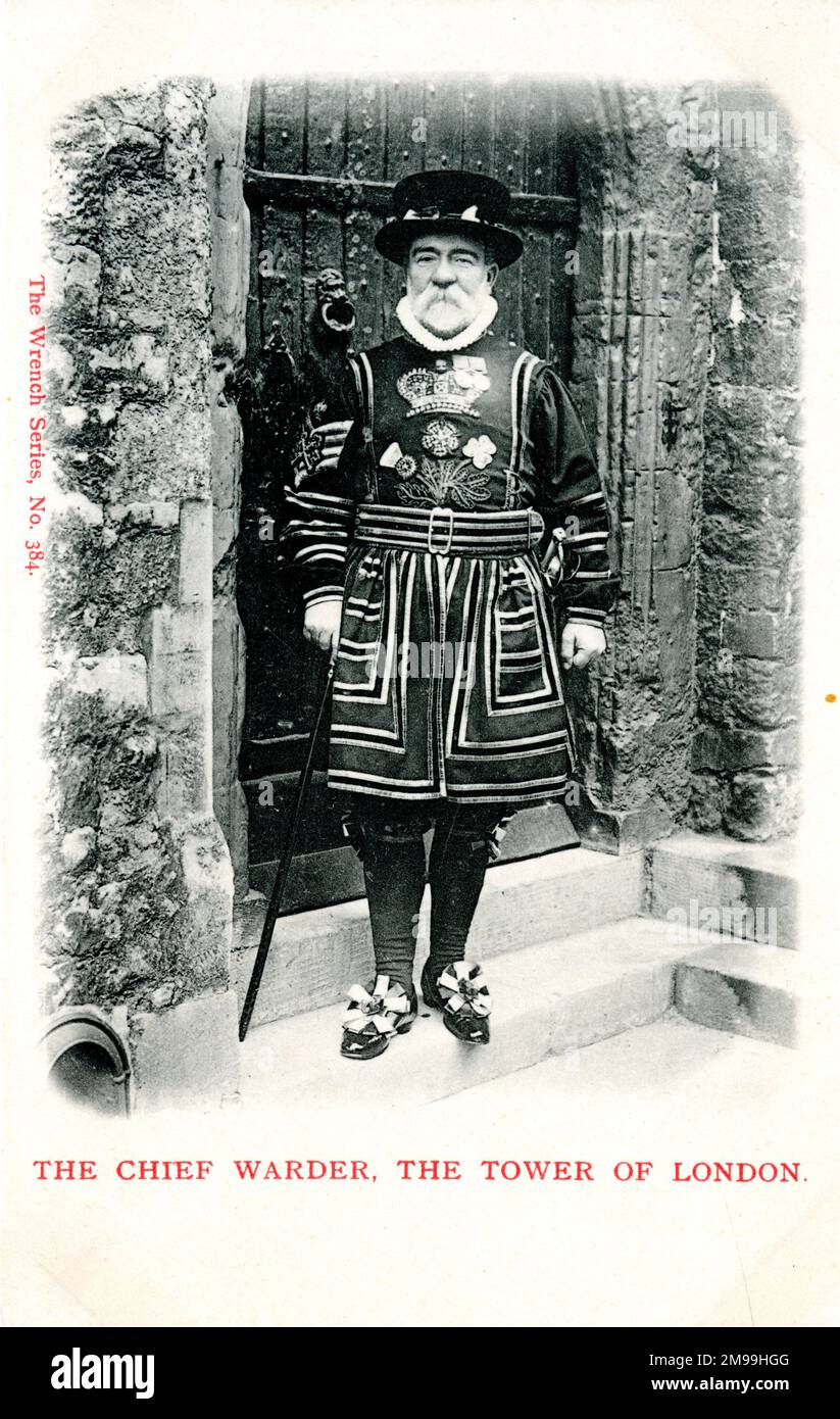 Chief Warder, Tower of London Stock Photo - Alamy