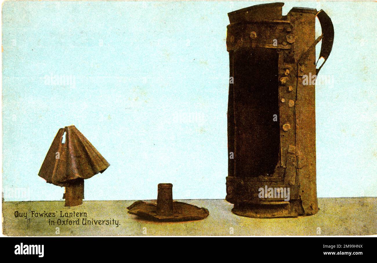 An artefact from the Gunpowder Plot, Guy Fawkes' lantern, on display at ...