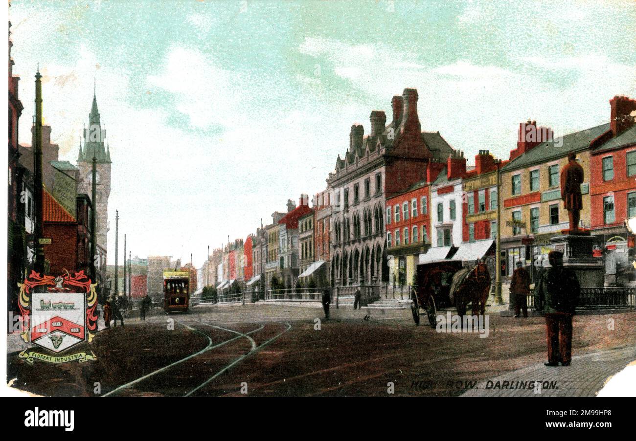 High Row, Darlington, County Durham Stock Photo - Alamy