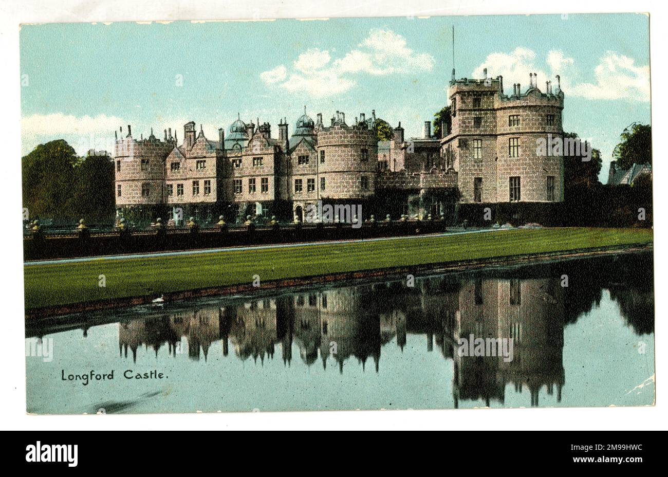 Longford Castle, on the River Avon, near Salisbury, Wiltshire, dating ...